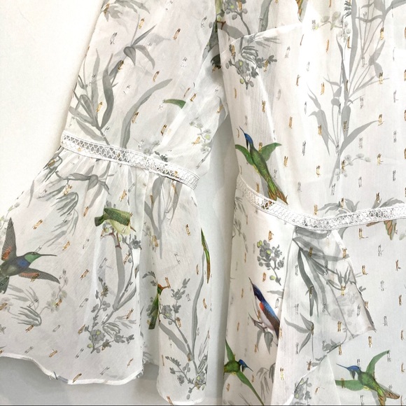 Ted Baker | Dresses | Ted Baker Andray Fortune Hummingbird Ruffle Dress ...